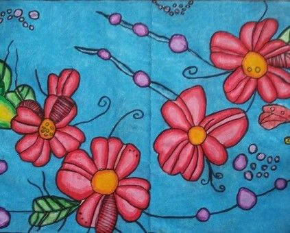 22 Contoh Gambar Batik Yang Mudah Ditiru Untuk Tugas Sekolah Halaman