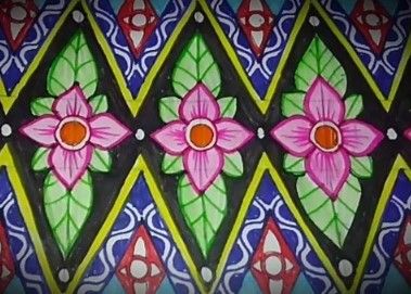 22 Contoh Gambar Batik Yang Mudah Ditiru Untuk Tugas Sekolah Halaman