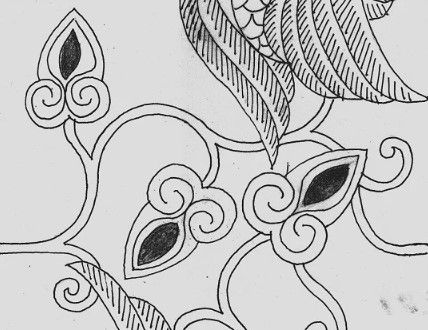 22 Contoh Gambar Batik Yang Mudah Ditiru Untuk Tugas Sekolah Halaman