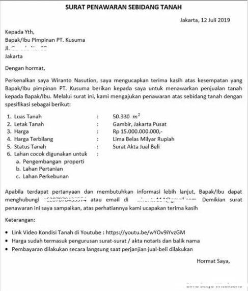 7 Contoh Surat Penawaran Barang yang Baik dan Cara Membuatnya - Semua Halaman - Sonora.id