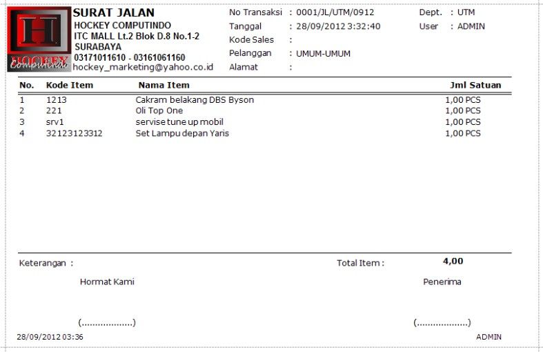 11 Contoh Surat Jalan yang Baik dan Benar beserta Struktunya - Semua ...