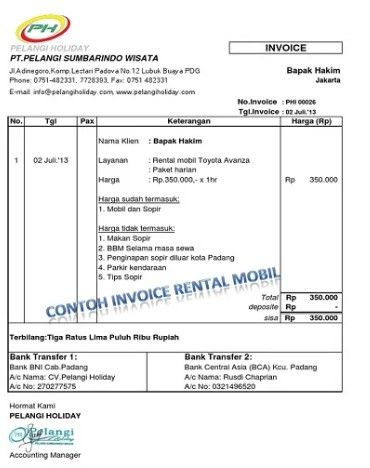 11 Contoh Invoice Tagihan beserta Penjelasan dan Strukturnya - Semua Halaman - Sonora.id