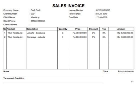 11 Contoh Invoice Tagihan beserta Penjelasan dan Strukturnya - Semua Halaman - Sonora.id