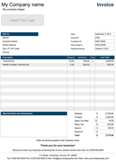 11 Contoh Invoice Tagihan beserta Penjelasan dan Strukturnya - Semua ...