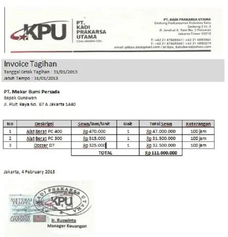 11 Contoh Invoice Tagihan beserta Penjelasan dan Strukturnya - Semua Halaman - Sonora.id