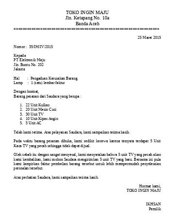 9 Contoh Surat Niaga dan Penjelasannya dalam Bisnis - Halaman 3 - Sonora.id
