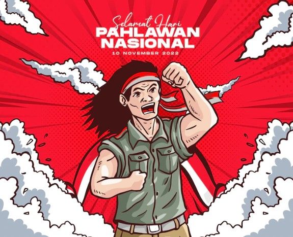 12 Contoh Poster Hari Pahlawan, Cocok untuk Posting di Medsos - Sonora.id