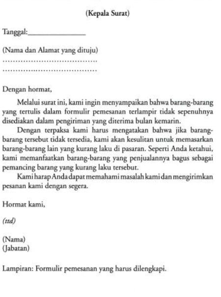 10 Contoh Surat Pesanan Barang yang Baik dan Benar serta Jenisnya ...