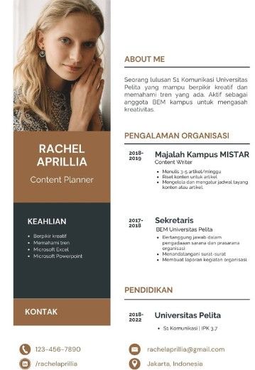 12 Contoh CV Mahasiswa yang Masih Kuliah untuk Beasiswa, Part Time ...