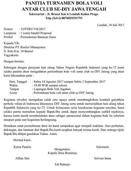 9 Contoh Surat Permohonan Bantuan yang Baik dan Benar - Semua Halaman ...