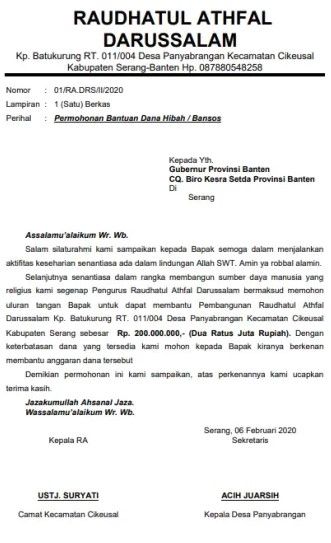 9 Contoh Surat Permohonan Bantuan yang Baik dan Benar - Semua Halaman ...