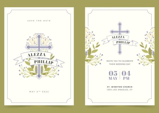 15 Contoh Undangan Pernikahan Kristen, Sederhana dan Estetik! - Semua ...