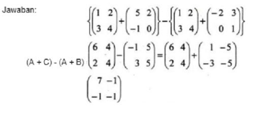 5 Contoh Soal Matriks Untuk Kelas 11 SMA dan Kunci Jawabannya - Semua ...