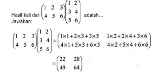 5 Contoh Soal Matriks Untuk Kelas 11 SMA dan Kunci Jawabannya - Semua ...