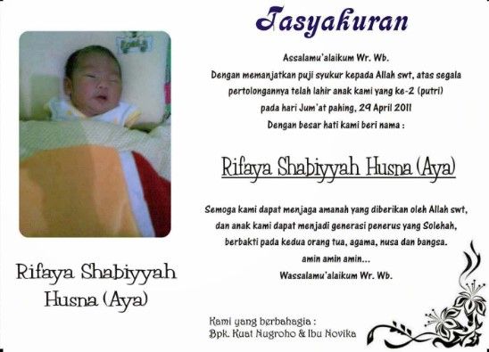 17 Contoh Surat Undangan Syukuran berbagai Acara beserta Strukturnya ...