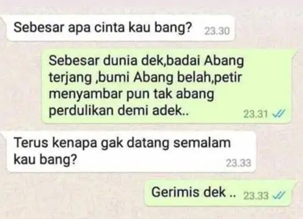 11 Chat WA Lucu sama Pacar, Kocak dan Unik Bikin Geleng Kepala! - Semua ...