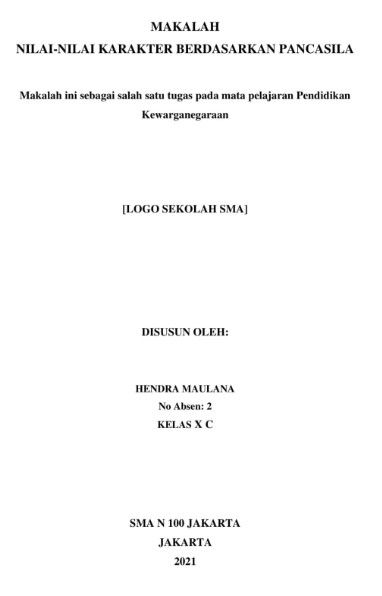 15 Contoh Cover Makalah untuk Kelompok dan Individu, Lengkap! - Semua ...