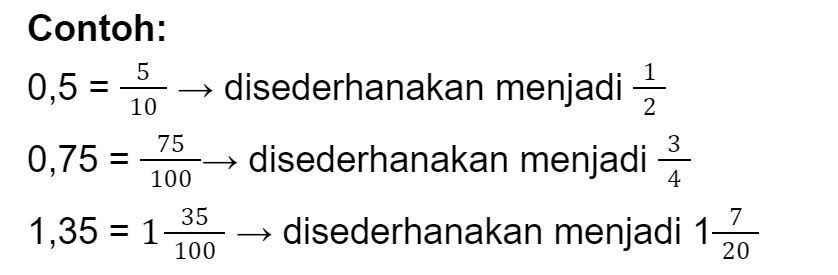 Cara Mengubah Pecahan Desimal ke Pecahan Biasa dengan Mudah dan Benar ...