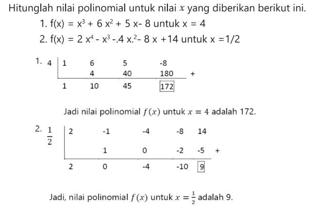 10 Contoh Soal Polinomial Lengkap dengan Pembahasan Jawabannya ...