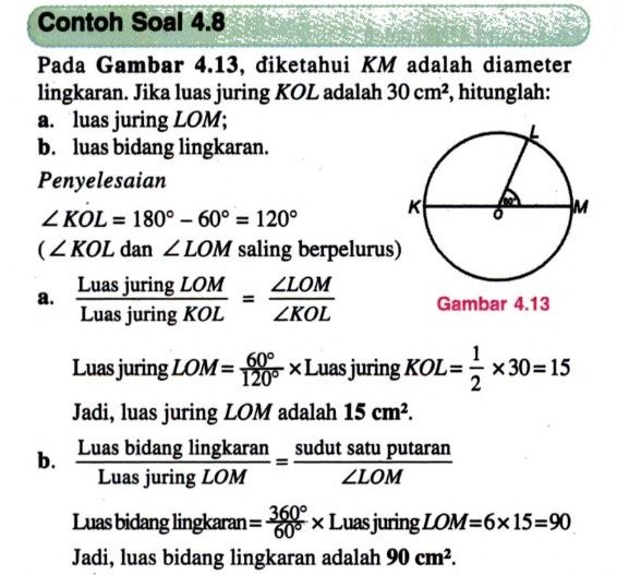 10 Contoh Soal Luas Juring Lingkaran Lengkap dengan Jawabannya - Semua ...