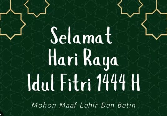 30 Contoh Kartu Ucapan Idul Fitri 1444 H, Bahasa Inggris dan Indonesia - Semua Halaman - Sonora.id