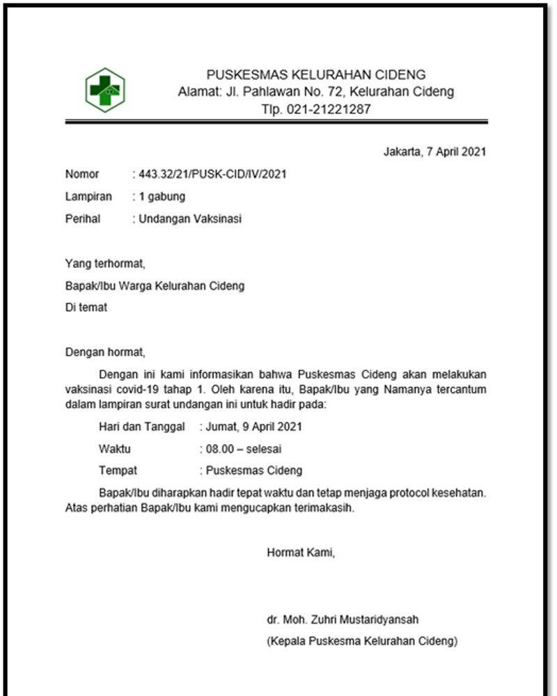 15 Contoh Surat Undangan Resmi untuk Berbagai Keperluan - Semua Halaman ...