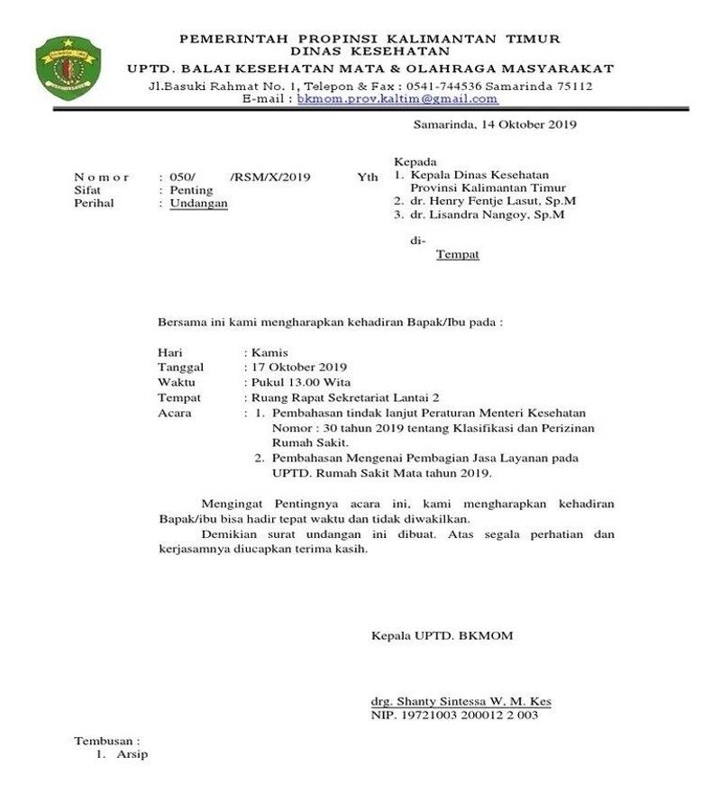 15 Contoh Surat Undangan Resmi untuk Berbagai Keperluan - Semua Halaman ...