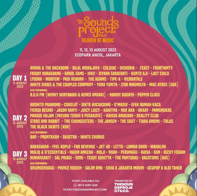 The Sounds Project Vol.6 Siap Digelar, Puluhan Musisi Hadir di Festival ...