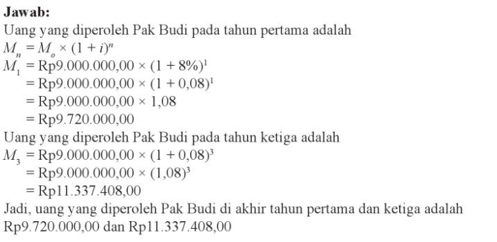 Rumus Bunga Majemuk Lengkap dengan Contoh Soal dan Pembahasannya ...