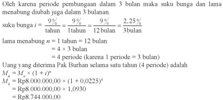 Rumus Bunga Majemuk Lengkap dengan Contoh Soal dan Pembahasannya ...