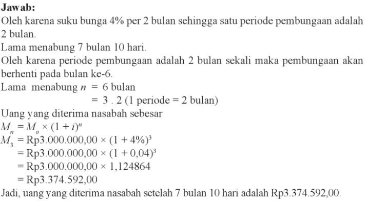 Rumus Bunga Majemuk Lengkap dengan Contoh Soal dan Pembahasannya ...