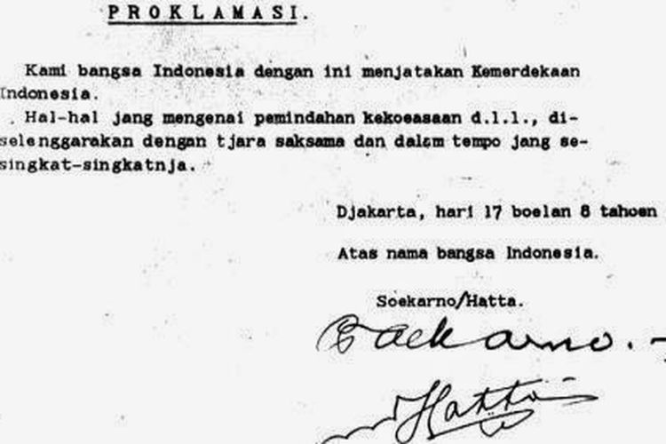 Isi Teks Proklamasi Kemerdekaan Indonesia, Lengkap dengan Gambar ... Isi Teks Proklamasi Kemerdekaan Indonesia, Lengkap dengan Gambar ...