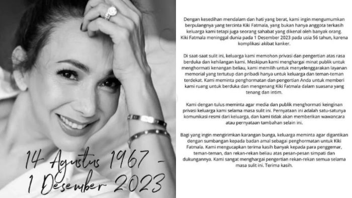 Artis Senior Kiki Fatmala Meninggal Dunia – DEPOK POS Artis Senior Kiki Fatmala Meninggal Dunia – DEPOK POS