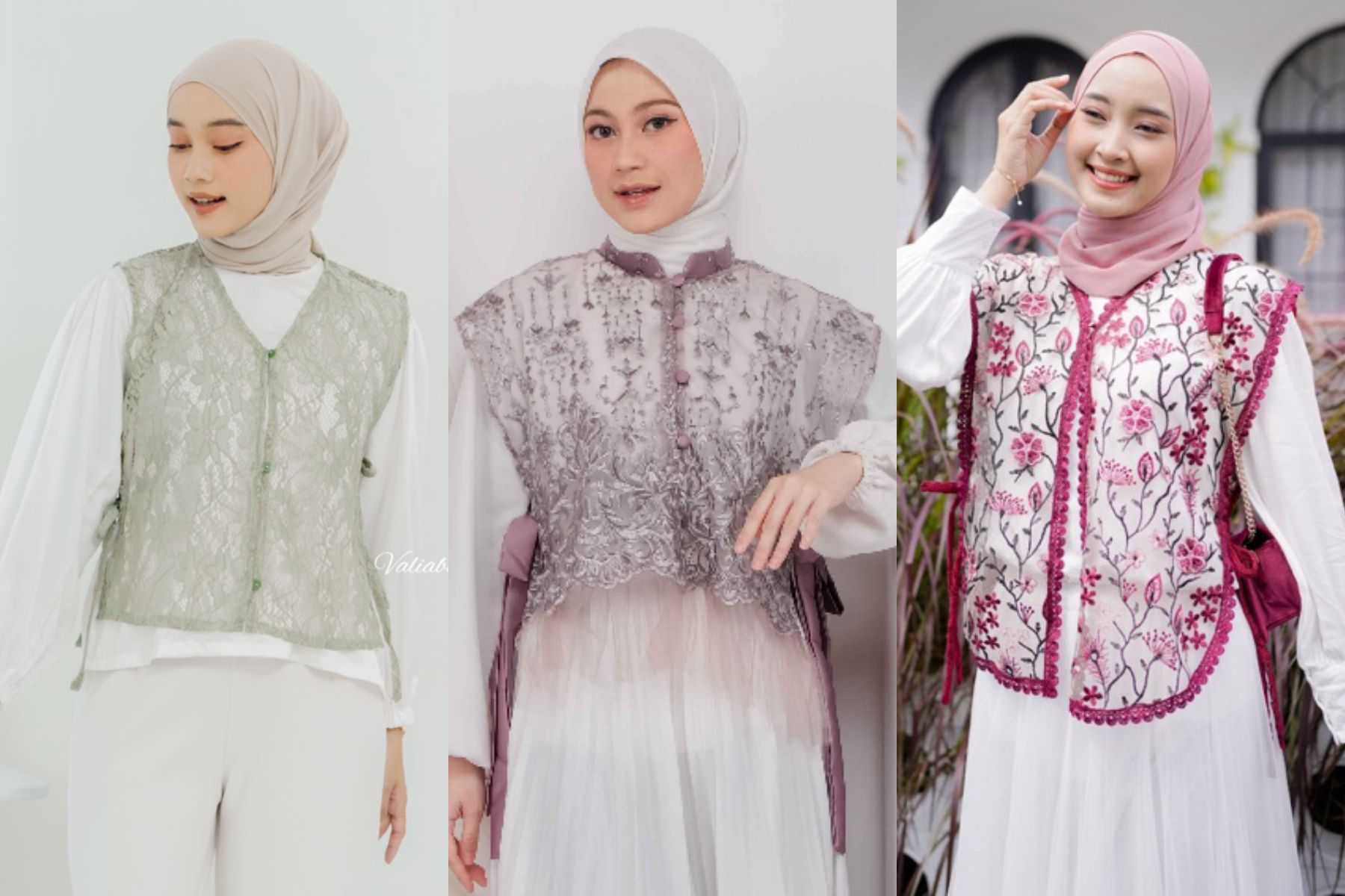 Pilihan Vest Brokat Lebaran 2024 di Bawah 100 Ribu, Tampil Anggun di ...