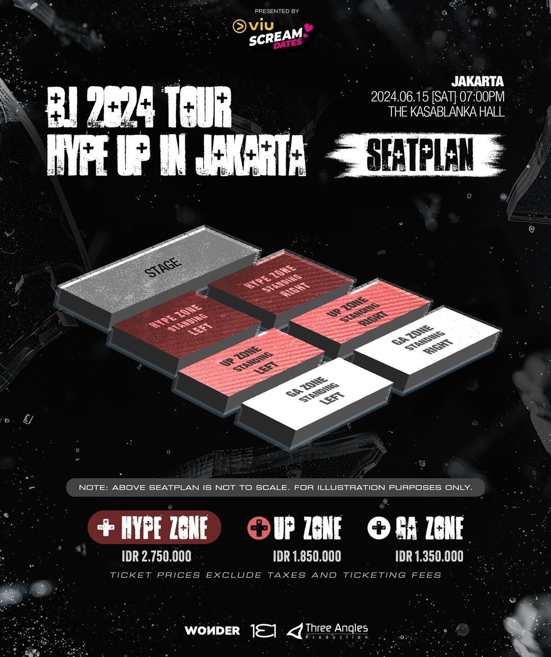 Harga Tiket dan Seat Plan Konser B.I 2024 Tour HYPE UP di Jakarta - Sonora.id