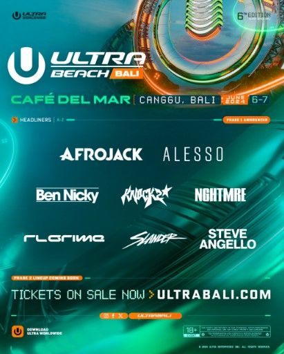 ULTRA Beach Bali 2024 Umumkan Lineup Tahap 1, Ini Harga Tiketnya ...