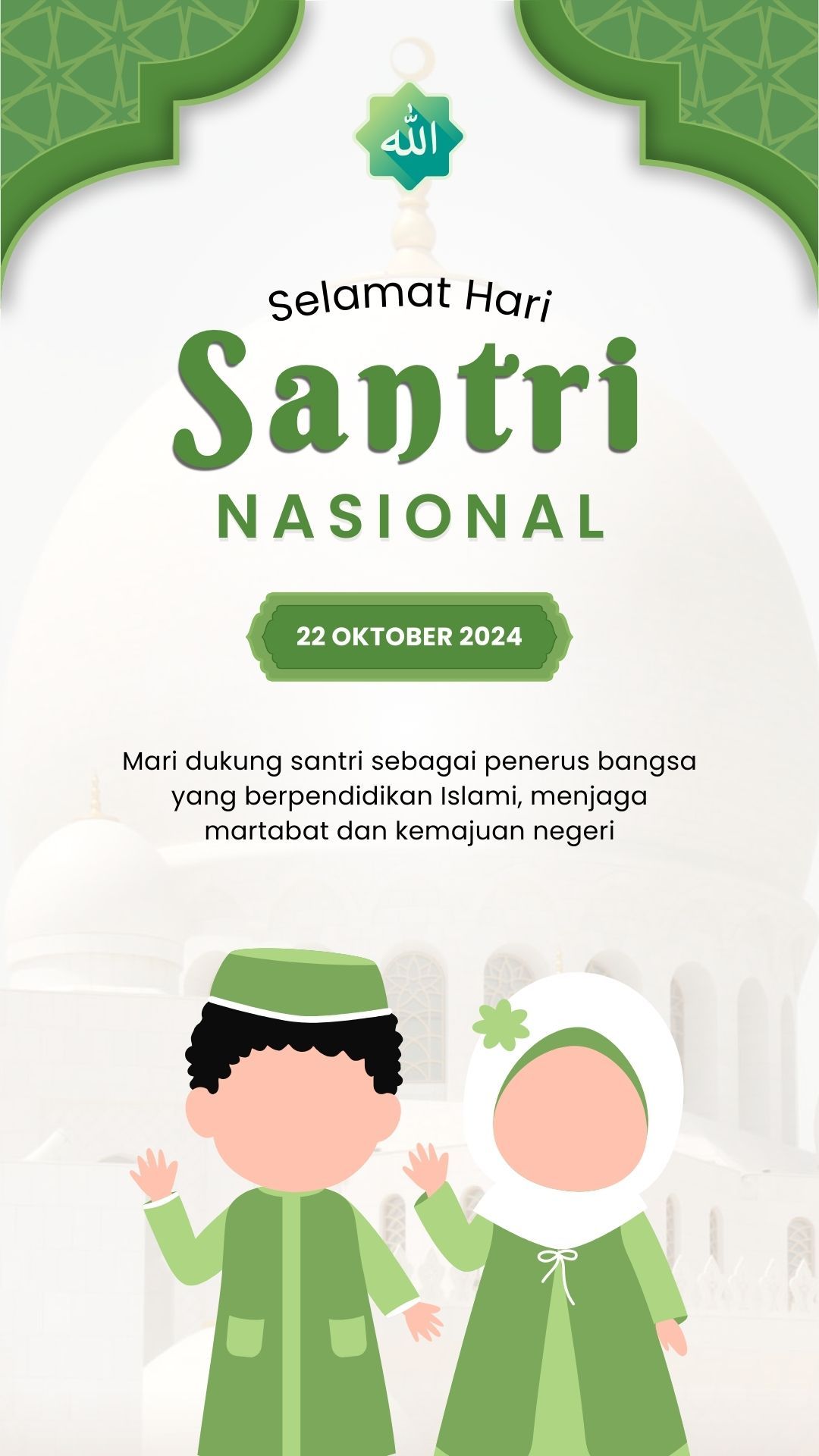 30 Contoh Poster Hari Santri Nasional 2024 dan Link Download - Sonora.id