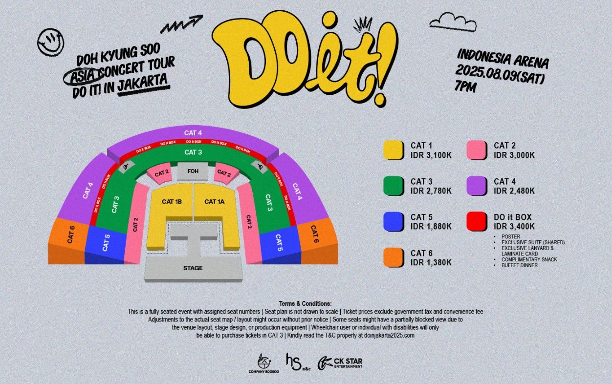 Harga Tiket dan Seat Plan Konser D.O EXO 2025: DO It! di Jakarta - Sonora.id