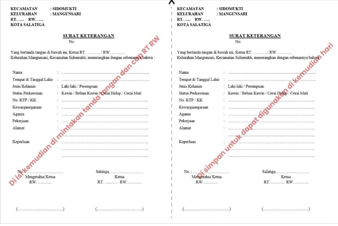 2 Contoh Surat Domisili RT Terbaru 2025 untuk Berbagai Keperluan ...