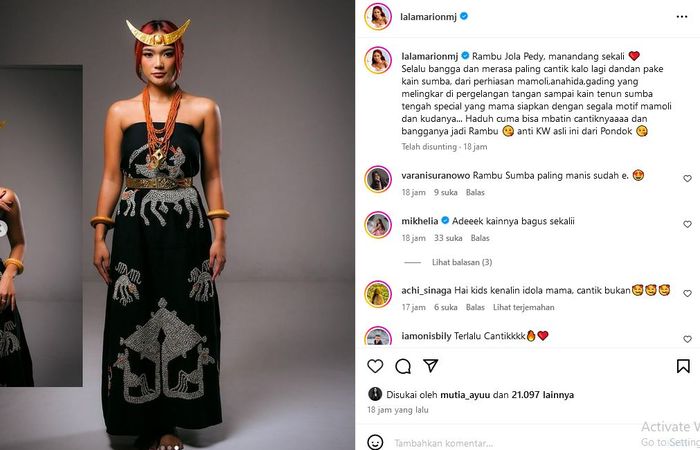 Seksi Eksotis Berbalut Kain Sumba, Marion Jola Blak-blakan Akui Dirinya Paling Cantik - Stylo