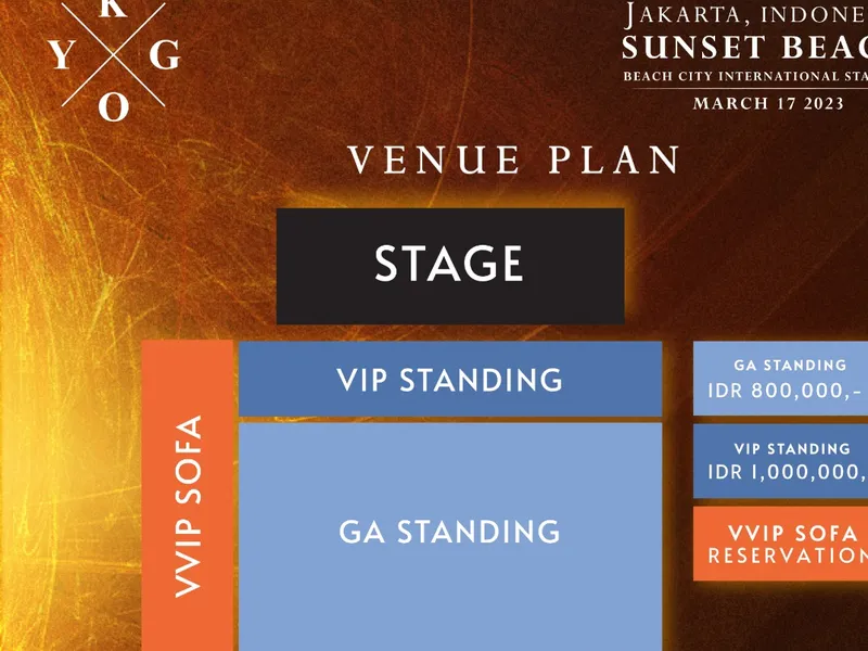 Konser Kygo di Jakarta 2023: Informasi Lengkap Jadwal, Lokasi, Harga Tiket, dan Seatplan