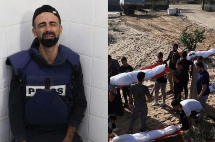 Nyesek, Jurnalis di Gaza Menangis Histeris Usai Tahu 4 Anaknya Jadi ...