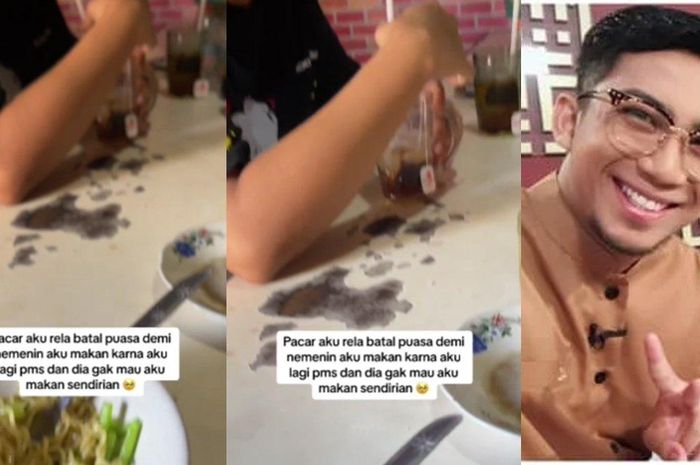 Viral Aksi Pria Rela Batal Puasa Demi Temani Pacar yang Sedang Datang ...