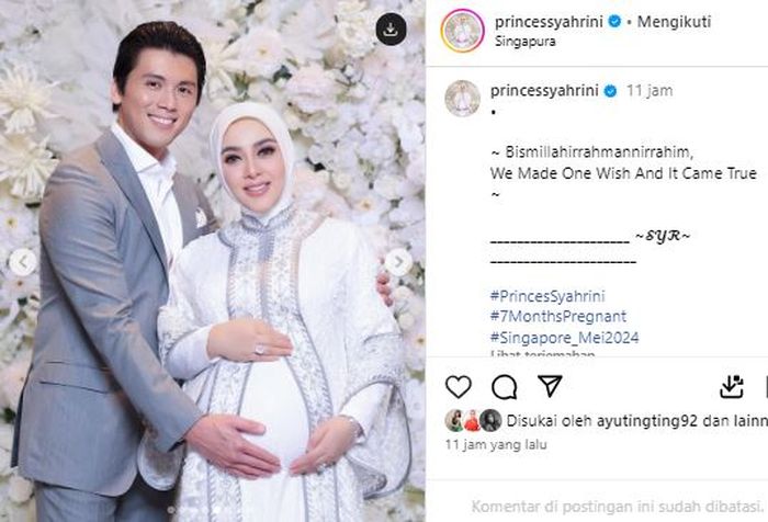 Masya Allah, Syahrini Fix Umumkan Hamil Anak Pertama di Usia 43 Tahun, Istri Reino Barack: One ...