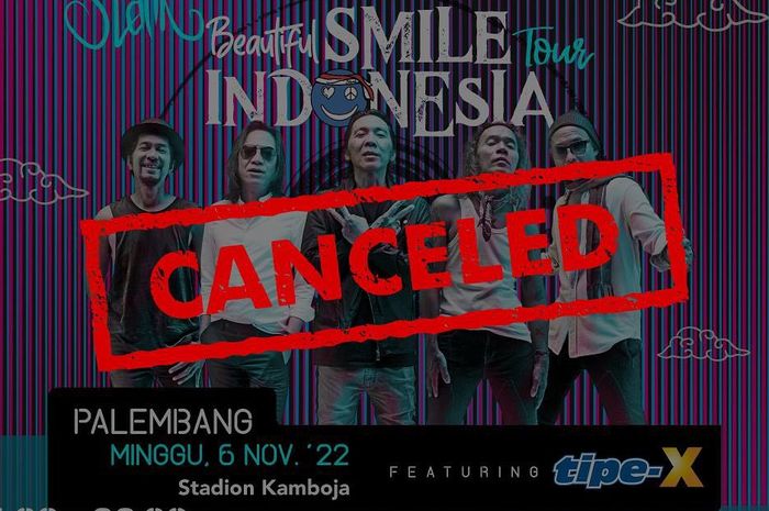 Konser Pertama Tur 'Beautiful Smile Indonesia' Slank di Palembang Resmi Dibatalkan! - Hai