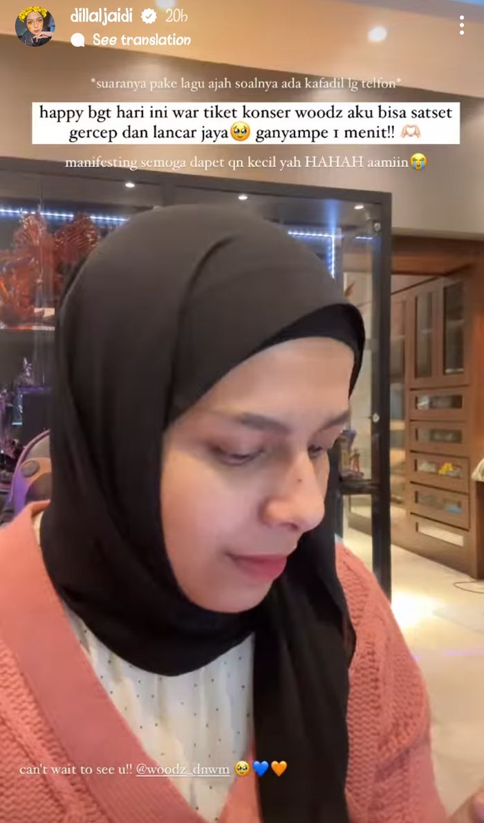 Berhasil War Tiket Konser WOODZ, Dilla Jaidi Ungkap Berjasanya Kamar ...