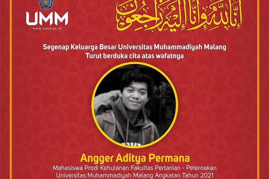 Angger Aditya Permana, Sosok Mahasiswa UMM Yang Jadi Korban Tragedi ...