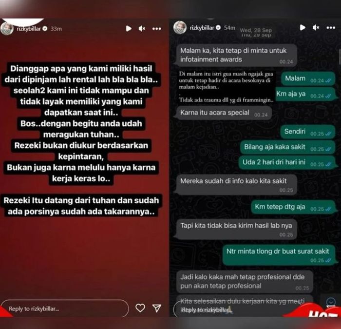 Rizky Billar Ngamuk Bongkar Cek hingga Struk Belanja Dituding Beli Barang Mewah Pakai Duit Lesti ...