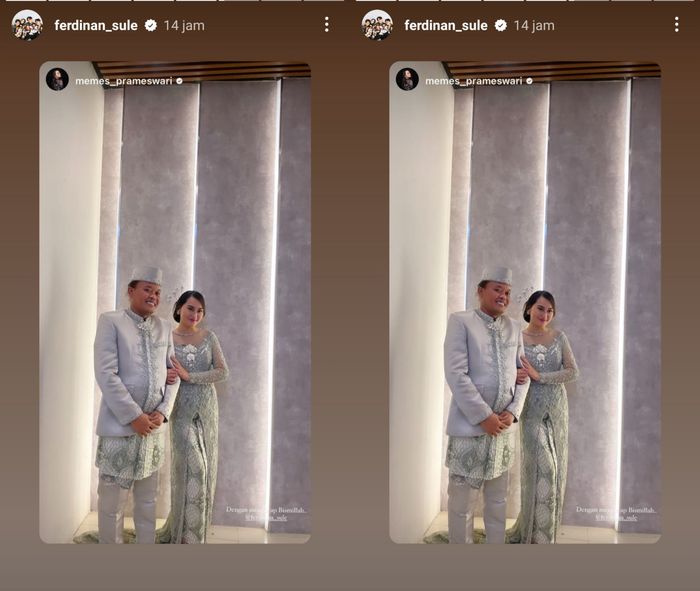 Viral Sule dan Memes Prameswari Pakai Baju Pengantin, Menikah atau ...