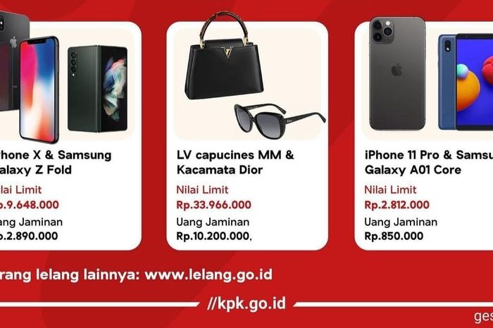 KPK Lelang Paket Smartphone iPhone dan Samsung: iPhone 11 Pro Cuma 2 ...